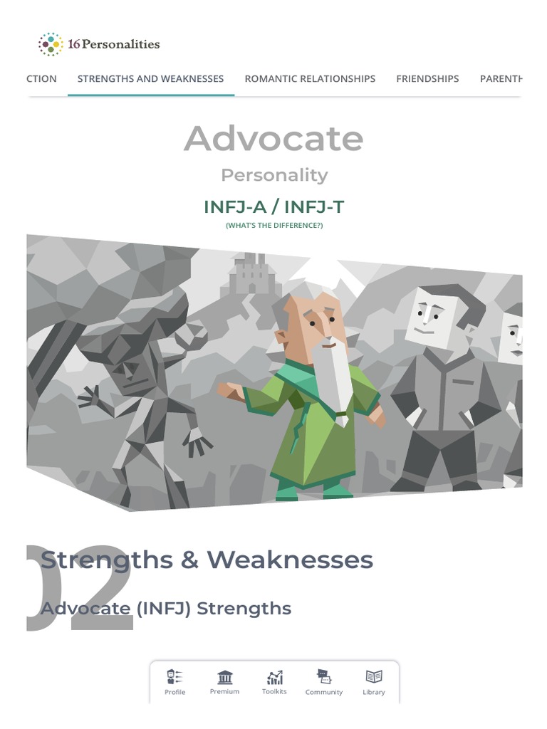 INFJ Advocate: Strengths and Weaknesses | PDF | Personality Type ...