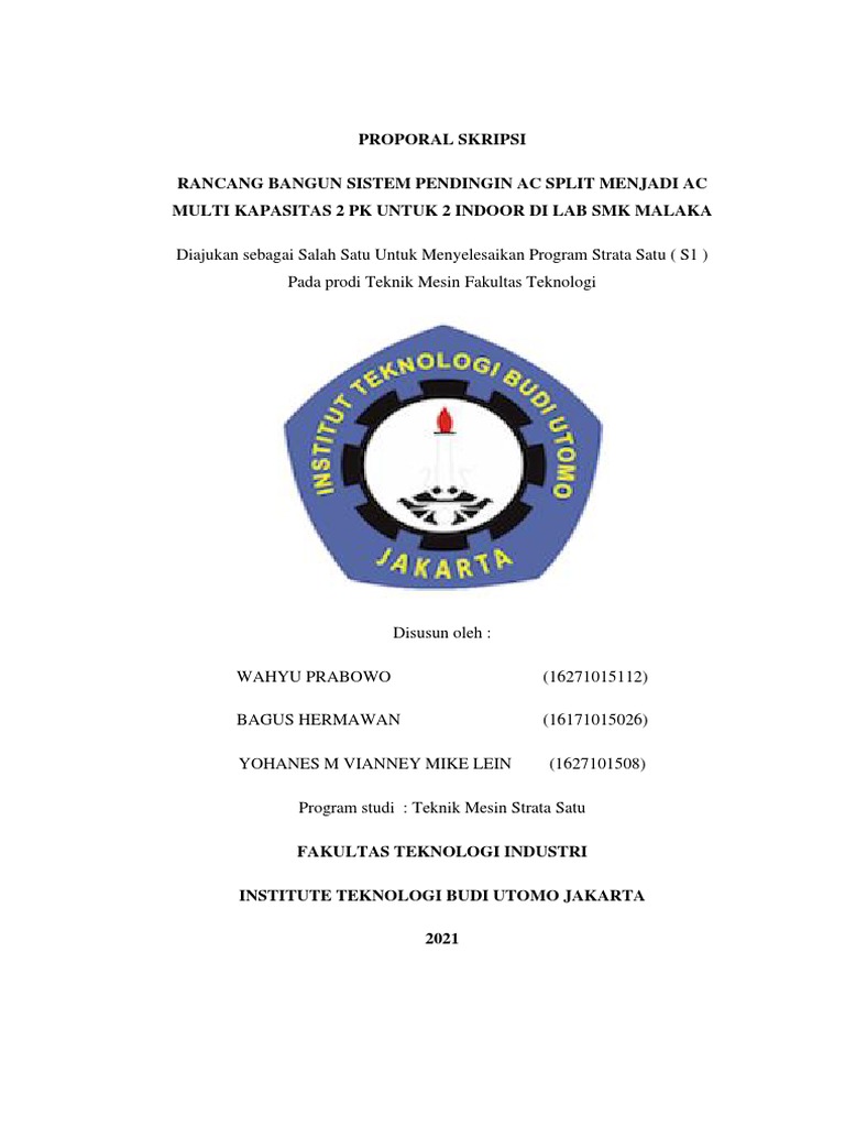 Rancang Bangun AC Multi di SMK Malaka | PDF