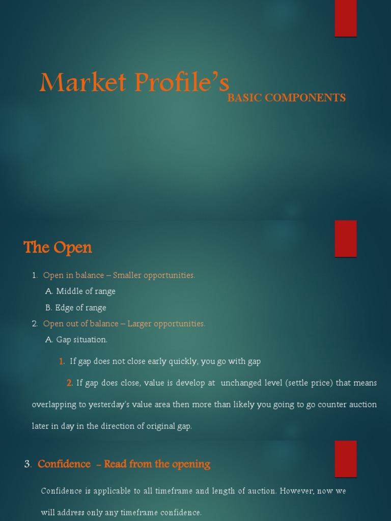 Market Profile's: Basic Components | PDF | Auction | Day Trading