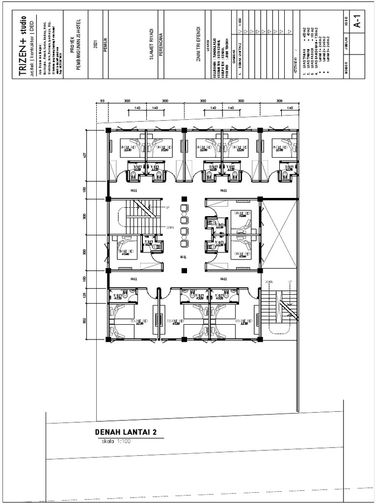Denah Hotel-Lantai 2 | PDF
