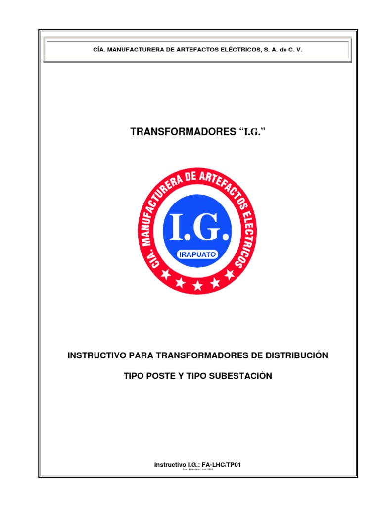 INSTRUCTIVO de Conectar Un Transf. | PDF | Transformador | Fusible (Eléctrico)