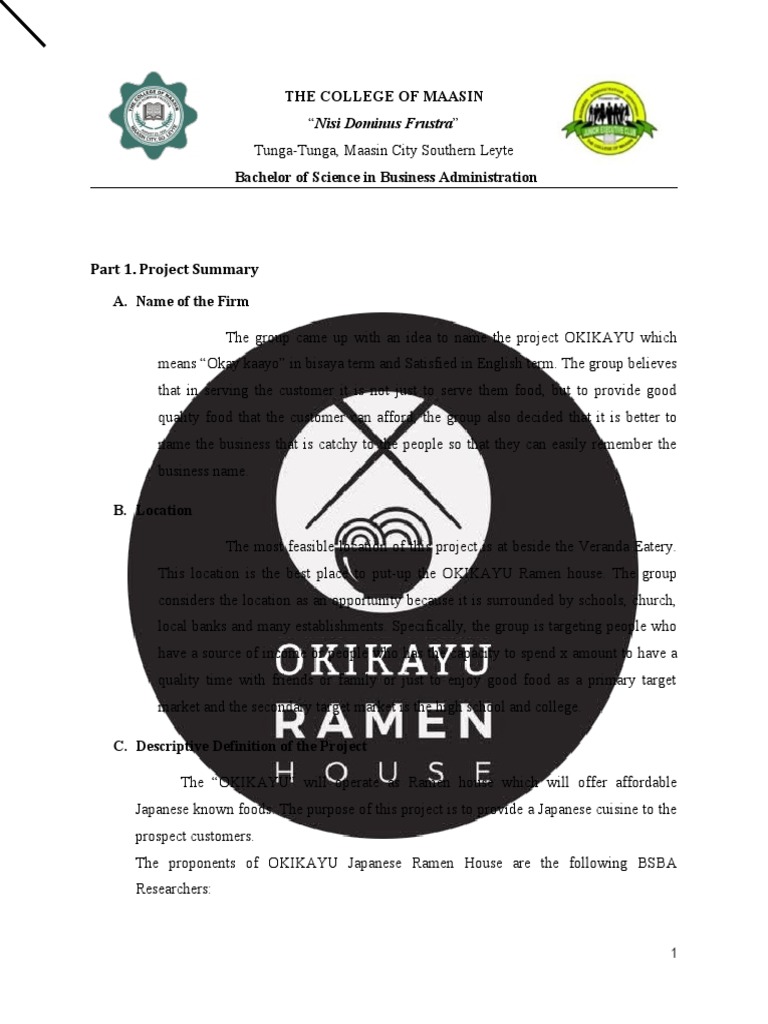 Final Feasib 2 | Download Free PDF | Ramen | Curry