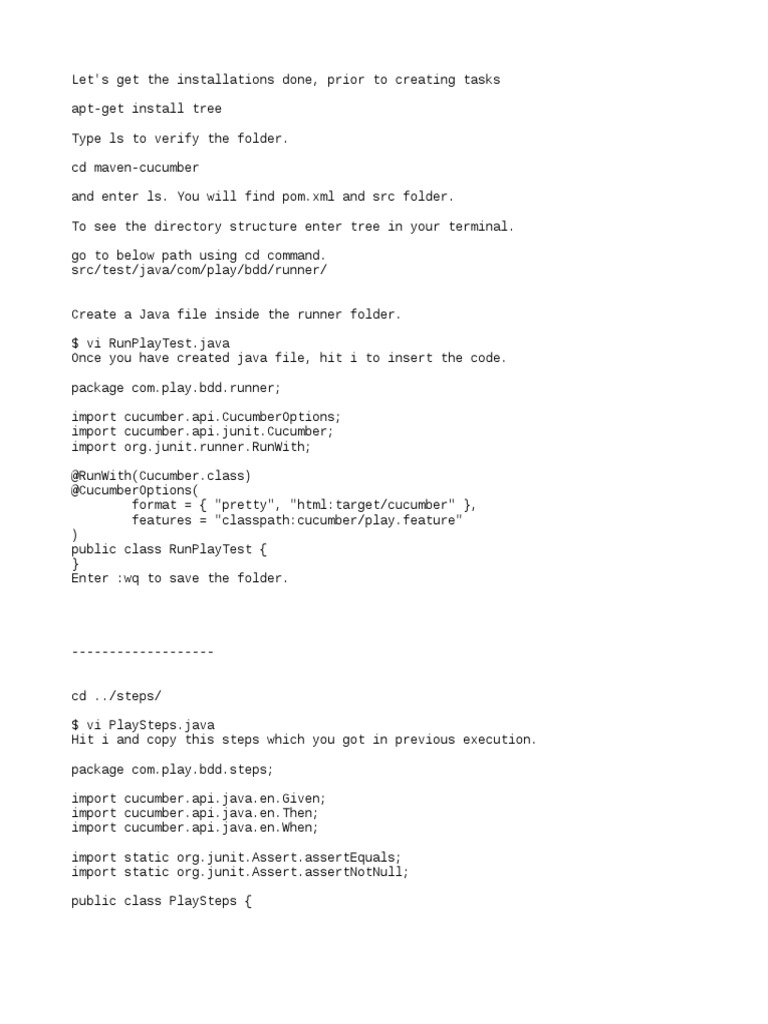 Cucumber 1st Handson | PDF