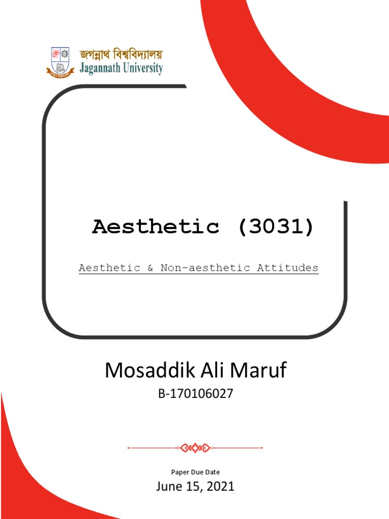Aesthetic (3031) : Mosaddik Ali Maruf | PDF | Aesthetics ...
