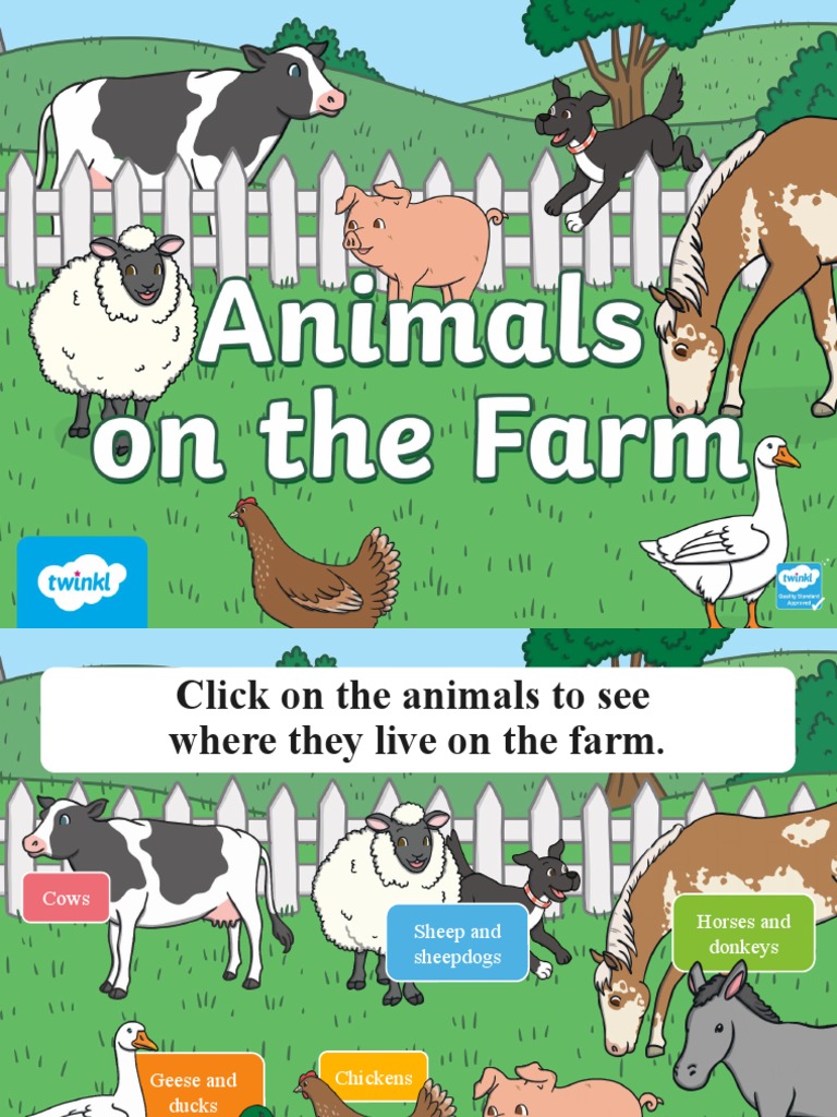 T T 26814 Animals On The Farm Powerpoint Ver 1 | PDF | Farms | Sheep