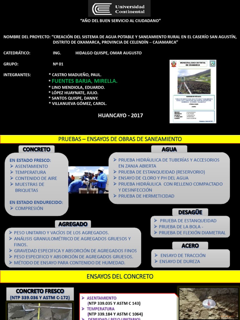 Fuentes Barja, Mirella.: HUANCAYO - 2017 | PDF | Hormigón | Ingeniería ...