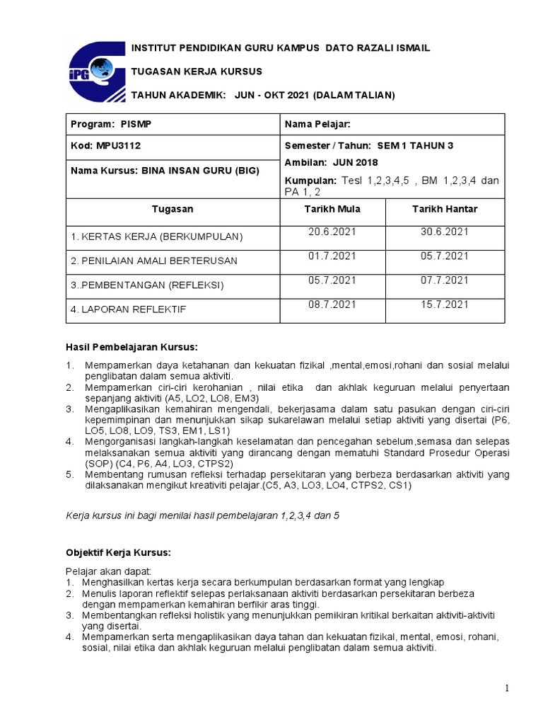 Tugasan (MPU3112) ONLINE (14.6.2021) | PDF