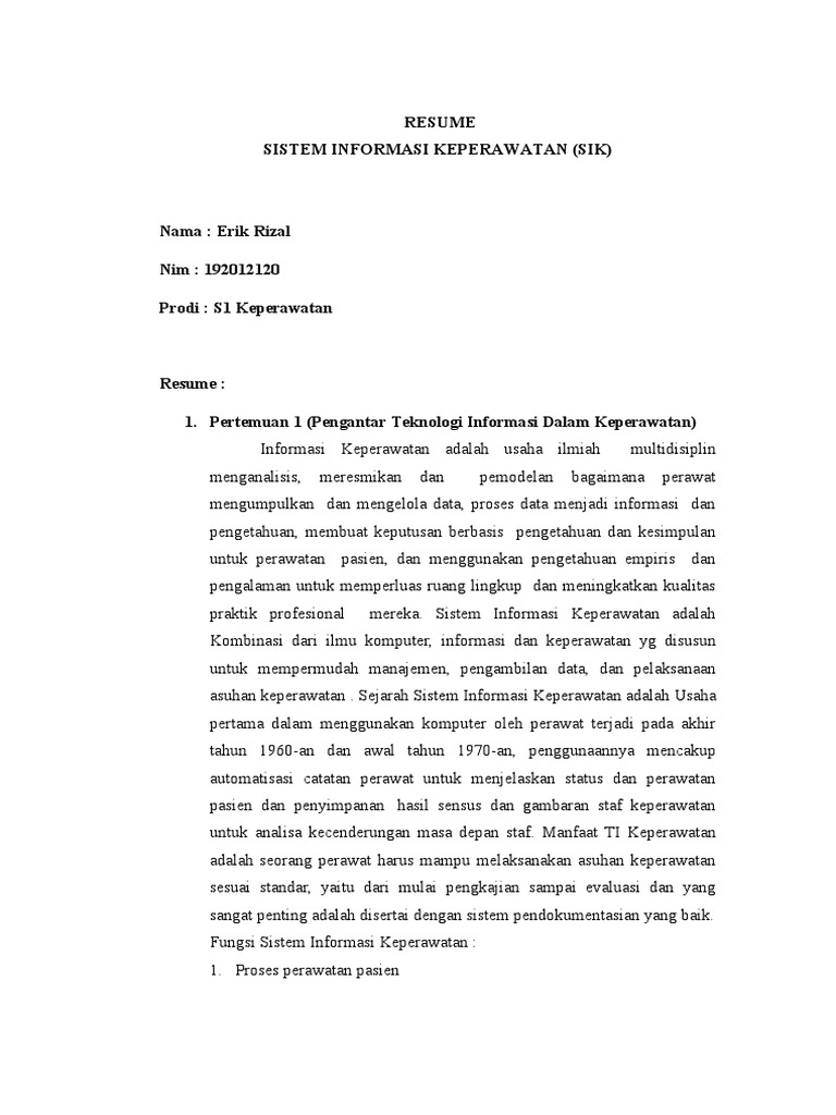 Tugas Resume Erik Rizal (192102120) | PDF