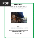 Contoh Proposal Permohonan Bantuan Ternak Sapi | PDF