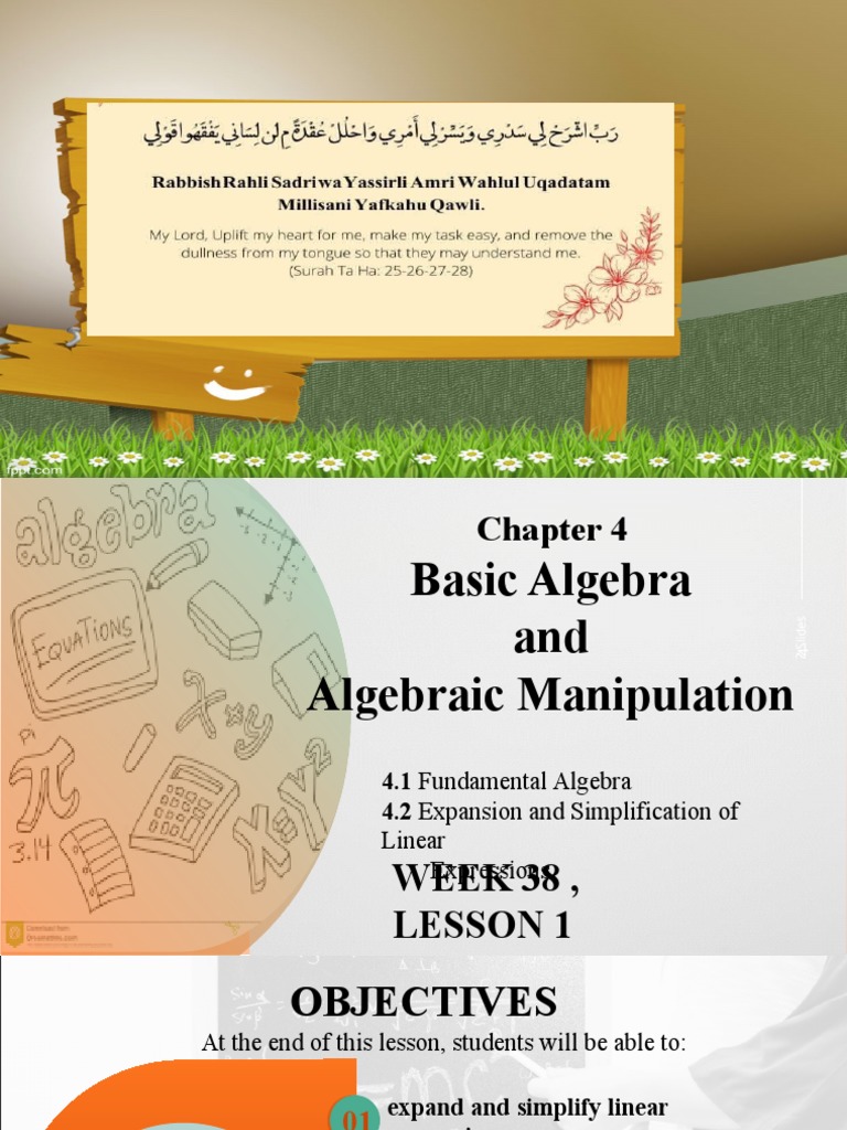 Grade 6 Lesson 1 Week 38 | PDF | Bracket | Algebra