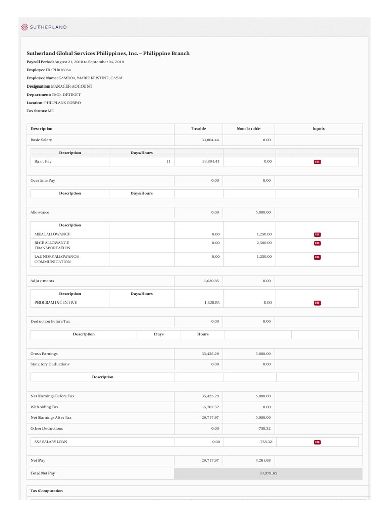 Sutherland Global Services Philippines, Inc. - Philippine Branch | PDF ...