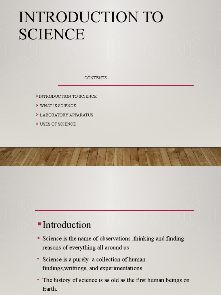 Introduction To Science | PDF