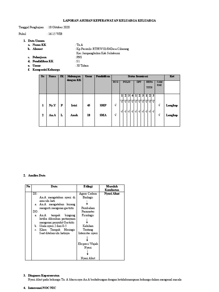 Laporan Askep Keluarga Soca | PDF