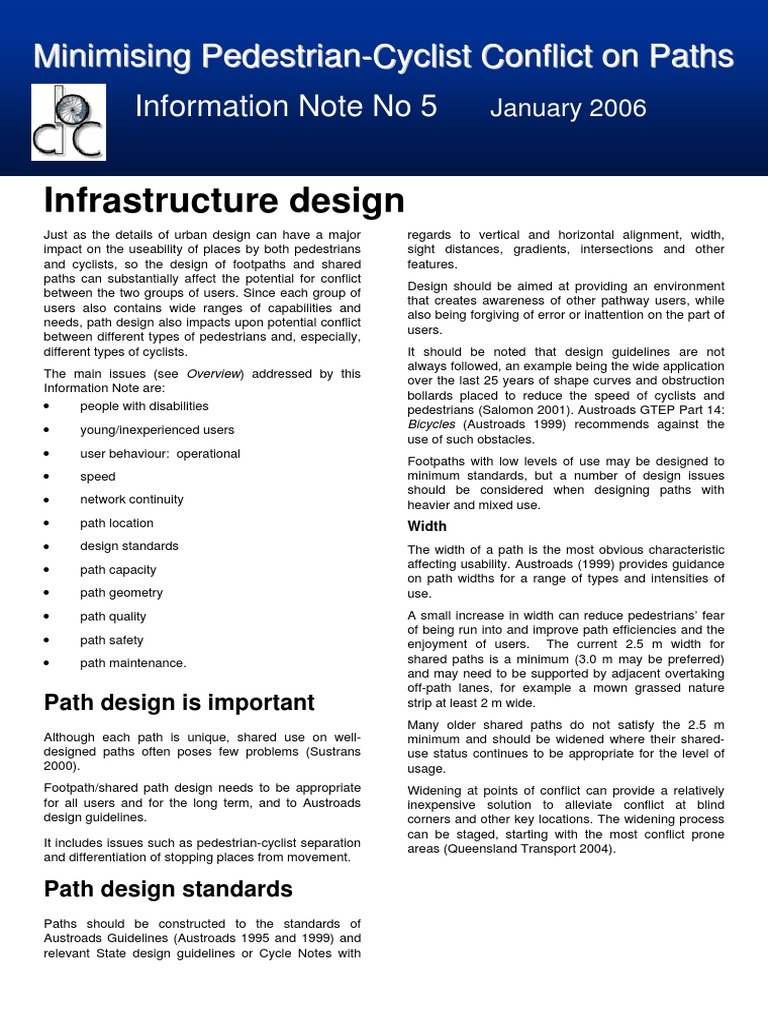 Urban Path Design for All Users | PDF | Life Cycle Assessment | Cycling ...
