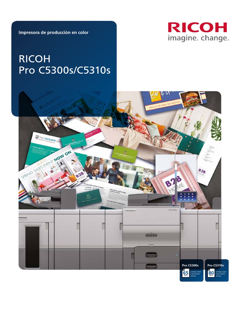 RICOH Pro C5300s-C5310s A4 - ES - HR - tcm77-39832 | PDF | Impresora ...