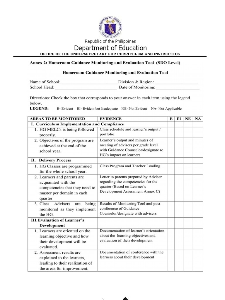 Monitoring Plan for Learner Programs | PDF | Science | Science And ...
