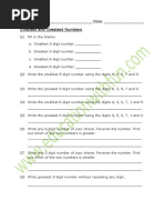 Predecessor and Successor Worksheet 1 | PDF