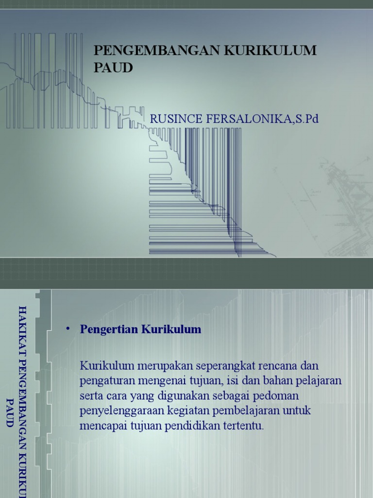 Kurikulum PAUD: Panduan Lengkap | PDF