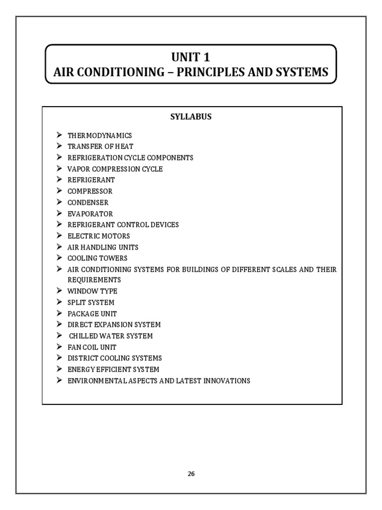 Air Conditioning Principles and Systems | PDF | Air Conditioning ...