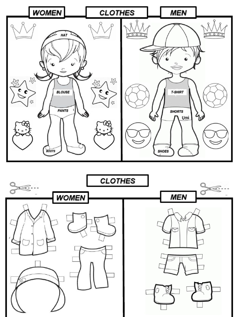 Hoja de Trabajo Clothes | PDF