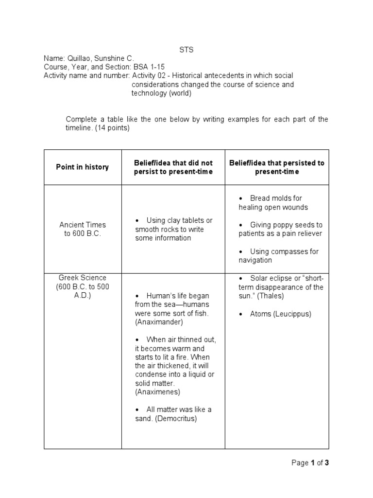Answers To Activity 2 | PDF | Gravity | Science