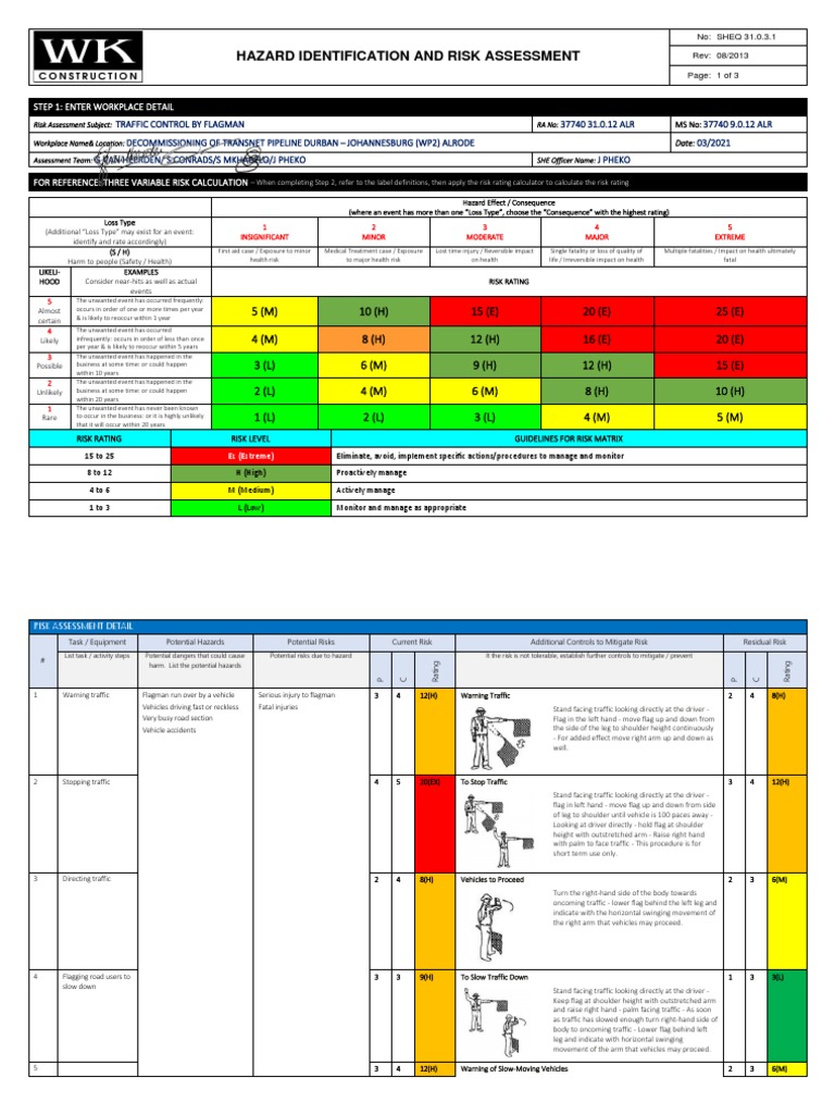 31.0.12 ALR - Traffic Control by Flagman | PDF | Risk | Traffic
