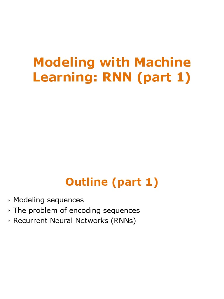RNN Sequence Modeling Overview | PDF | Systems Science | Emerging ...