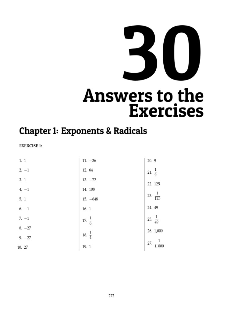 Sat Math Exponents Chapter Answers Pdf