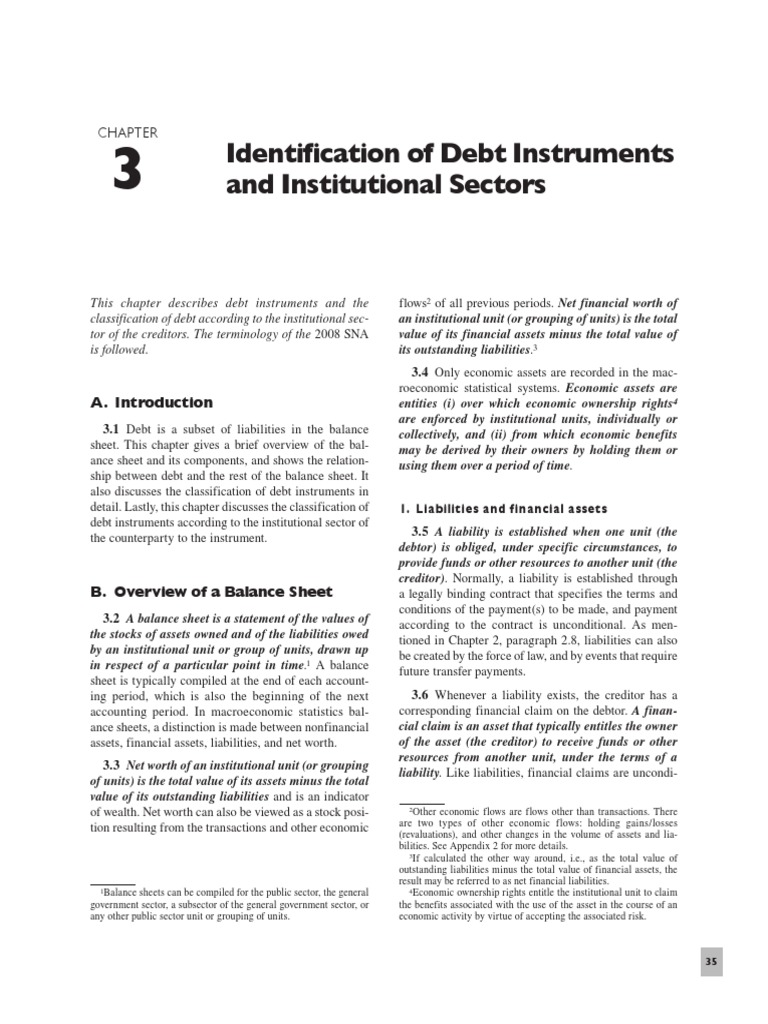 Debt Instruments and Balance Sheet Overview | PDF | Special Drawing ...