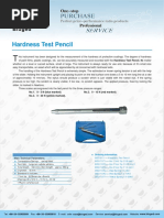 ASTM D 3363-05 Hardness Test by Pencil Test | PDF | Pencil | Hardness