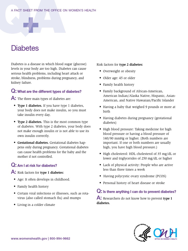Diabetes: What Are The Different Types of Diabetes? | PDF | Gestational ...
