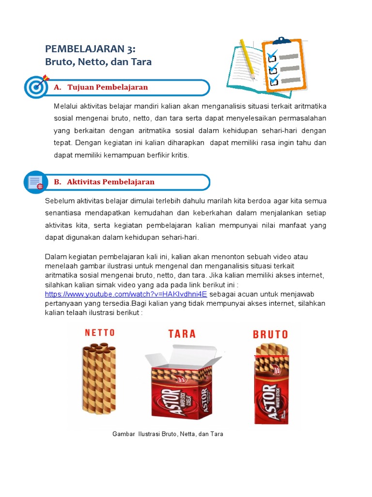 Bruto, Netto, Tara | PDF