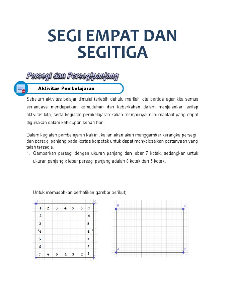 Gambar dan Rumus Persegi Panjang | PDF