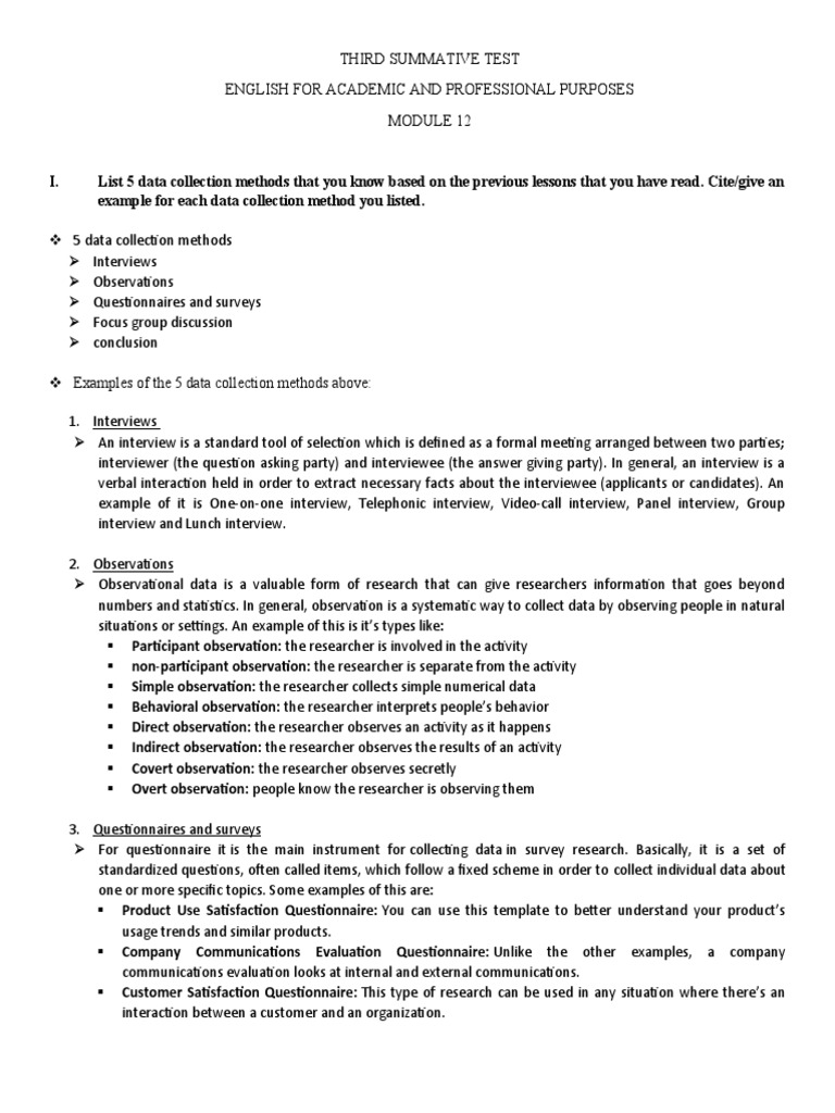 Eapp Examples | PDF | Survey Methodology | Interview