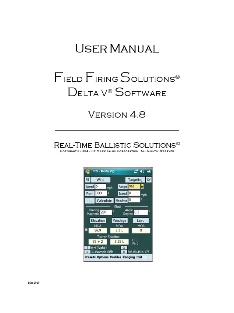 Manual Delta V 2nd Ed | PDF | Atmospheric Pressure | Telescopic Sight
