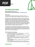 APA 7th Edition Formatting Guide | PDF | American Psychological ...
