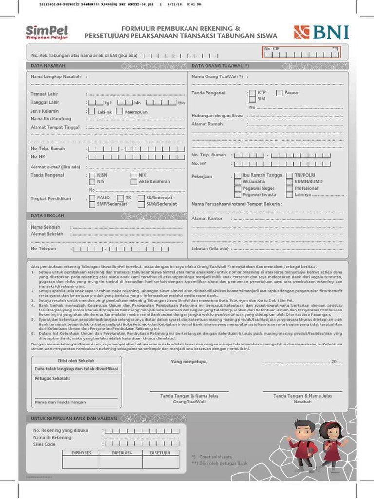 Formulir Pip Simpel | PDF