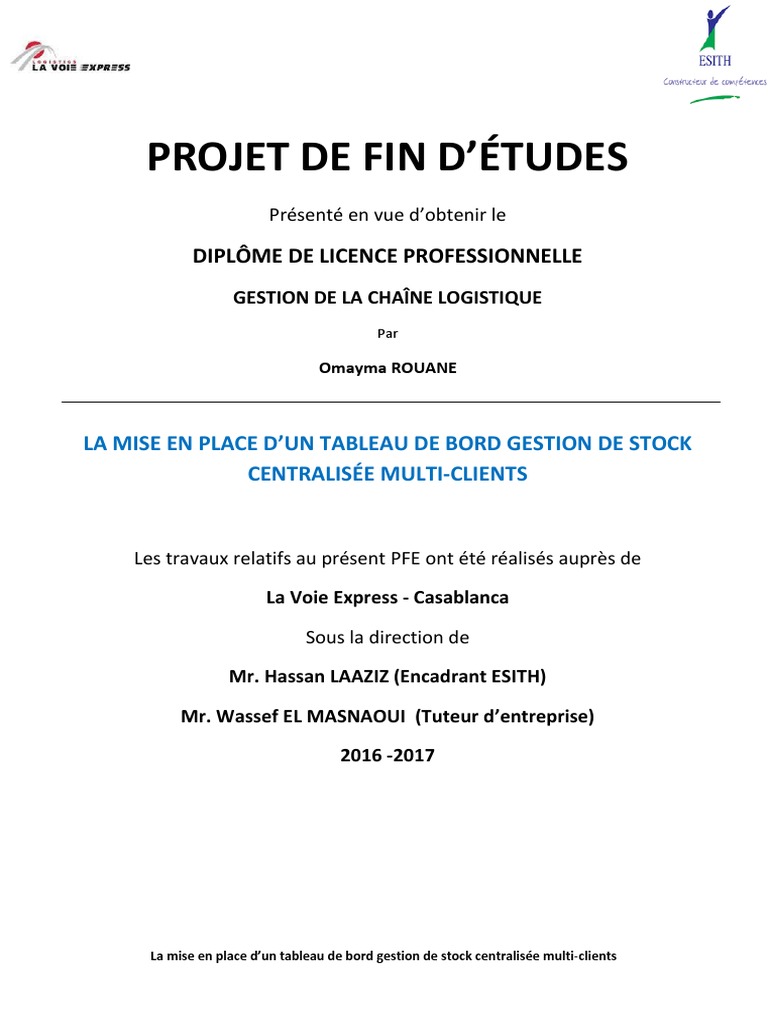 Rapport Final Omayma Rouane | PDF | Maroc | Procter & Gamble