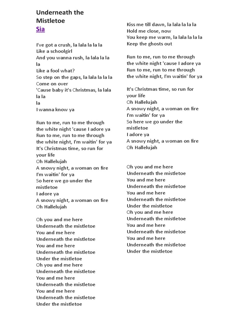 Underneath The Mistletoe | PDF