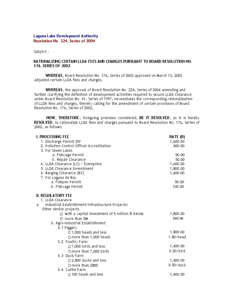 Laguna Lake Development Authority BR 224 | PDF | Nature | Business