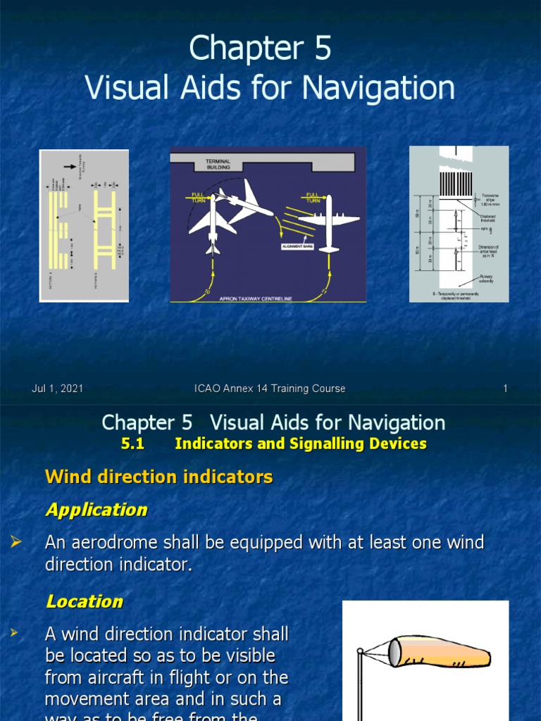 Visual Aids For Navigation: Jul 1, 2021 ICAO Annex 14 Training Course 1 ...