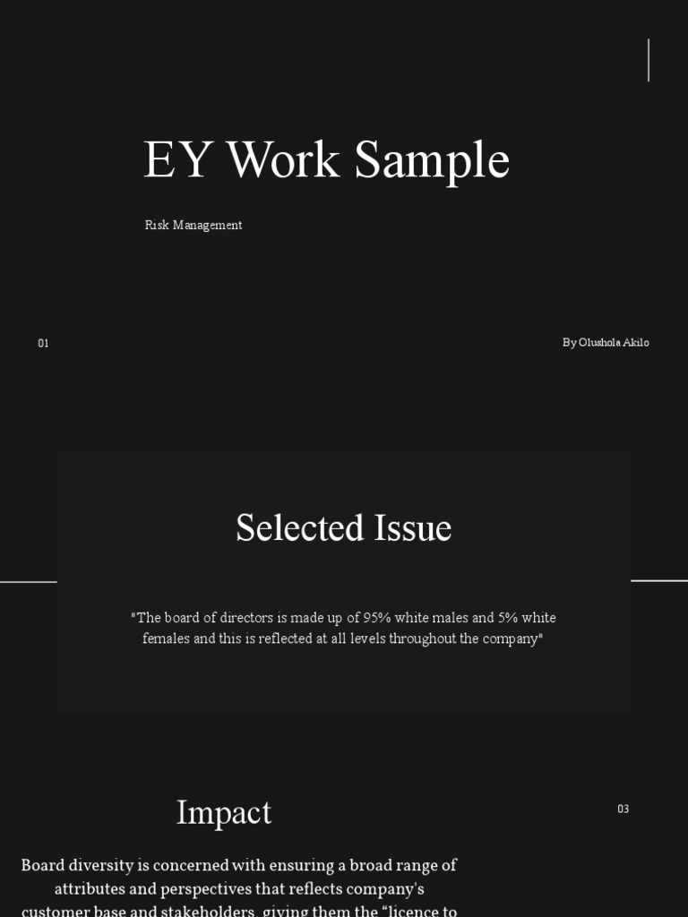 Ey Work Sample | PDF | Social Exclusion | Risk