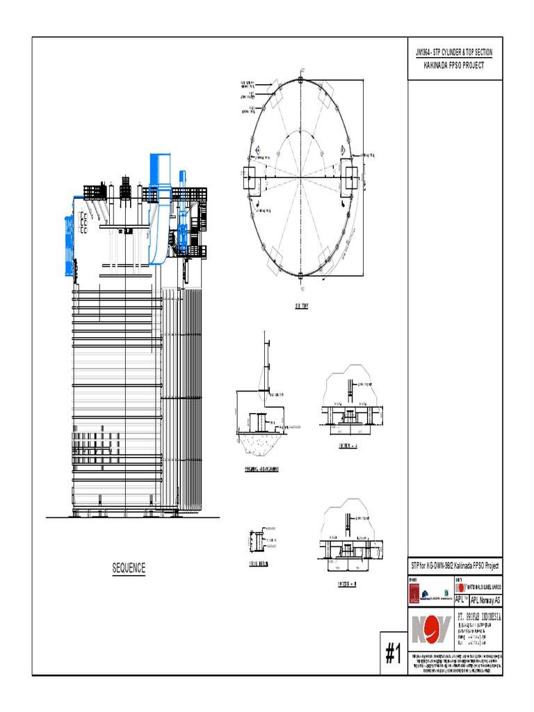 Sequence: Jn1364 - STP Cylinder & Top Section Kakinada Fpso Project | PDF