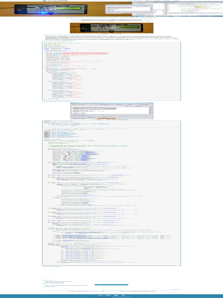 Application JAVA NetBeans Pour Contrôler Un ARDUINO - Articles - Electroprojets - Ma | PDF