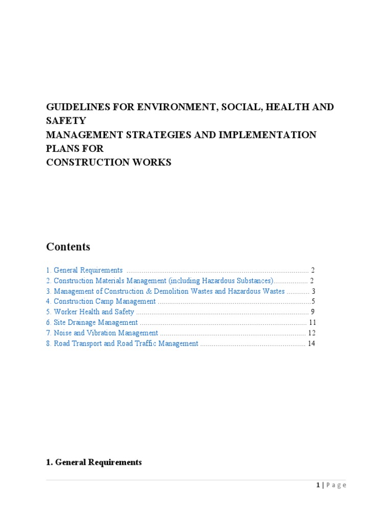 ES Management Strategies | PDF | Sanitation | Waste Management