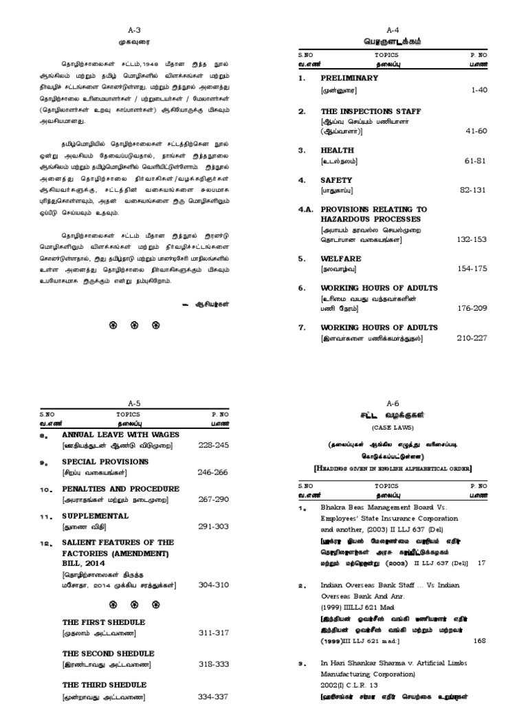 Factories Act Short Notes | PDF