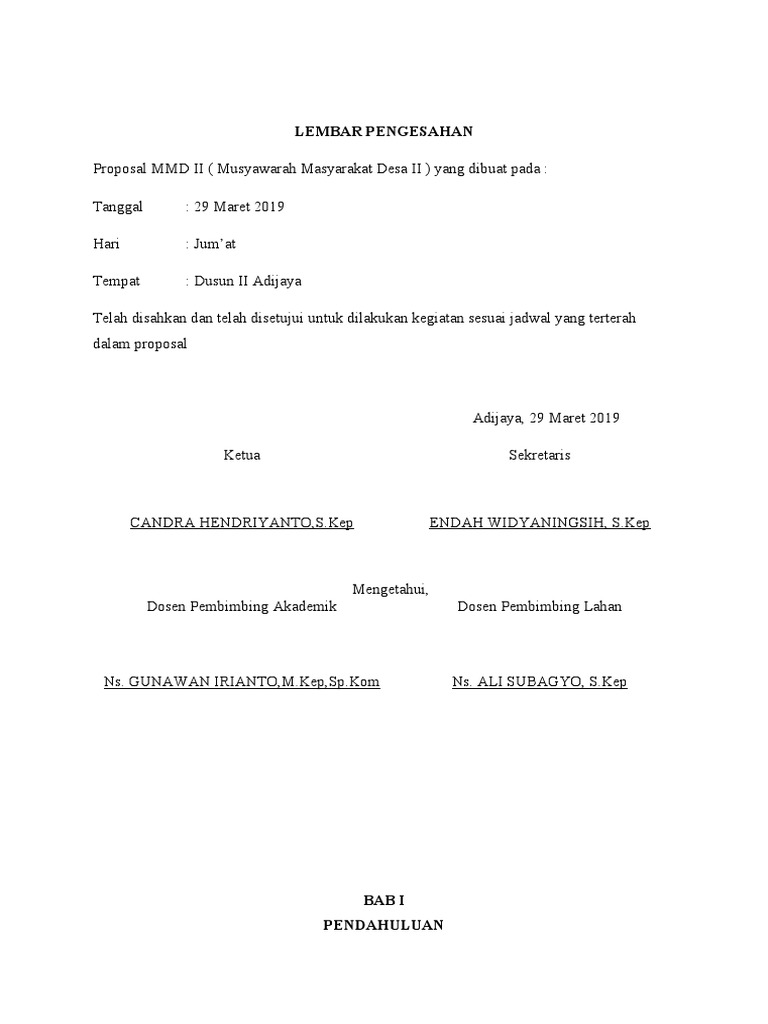 Proposal MMD II Komunitas | PDF