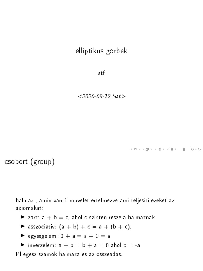 Elliptic Curves for Cryptographers | PDF | Algebraic Geometry ...