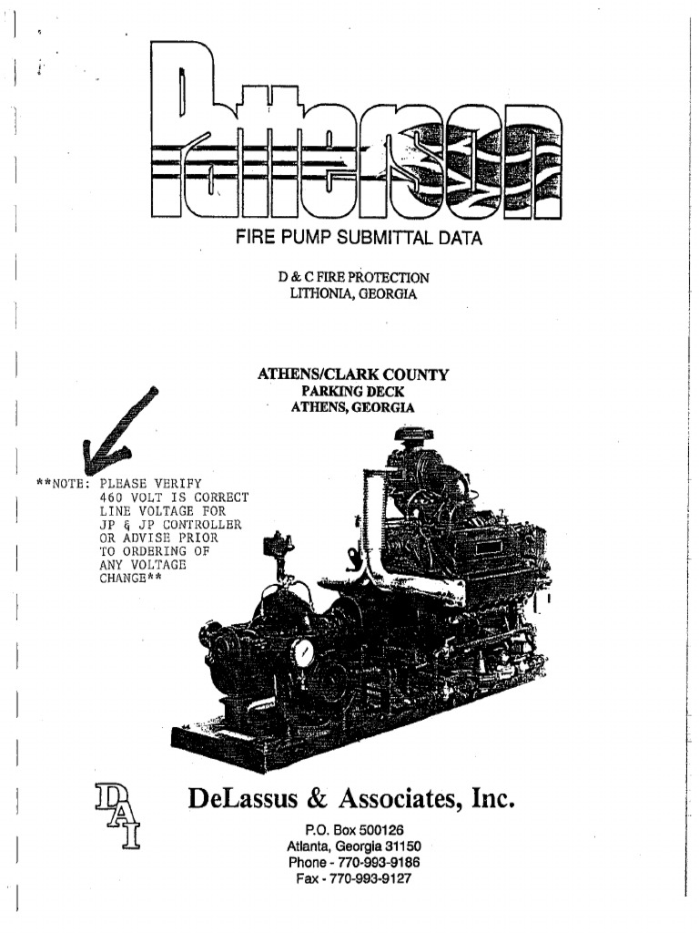 Patterson Fire Pump | PDF