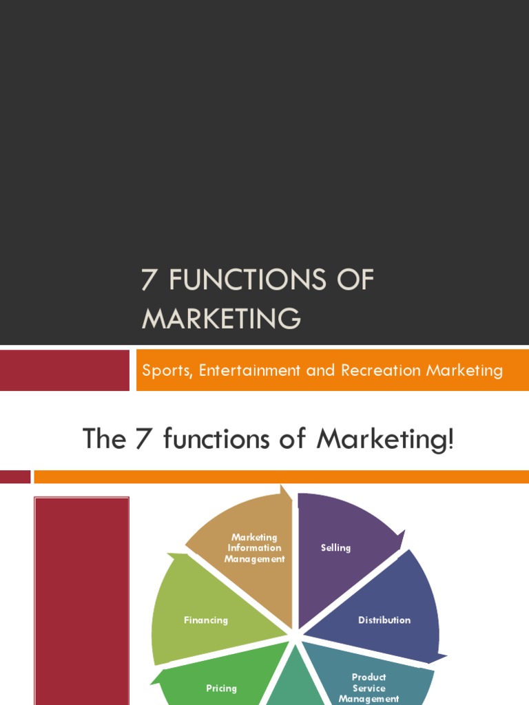 7 Functions of Marketing | PDF